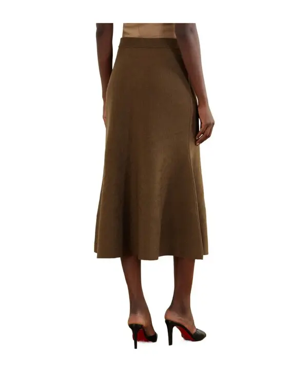 Simkhai Wool Midi Skirt - No