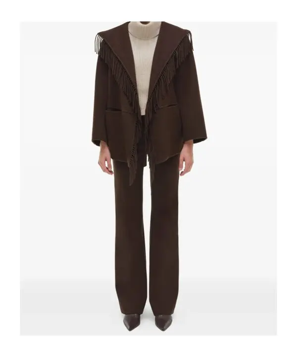 Simkhai Rowen Fringe-trimmed Wool Jacket