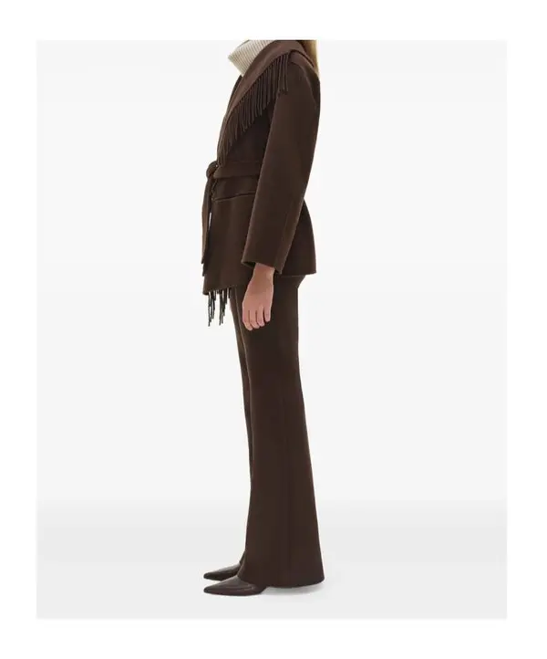 Simkhai Rowen Fringe-trimmed Wool Jacket
