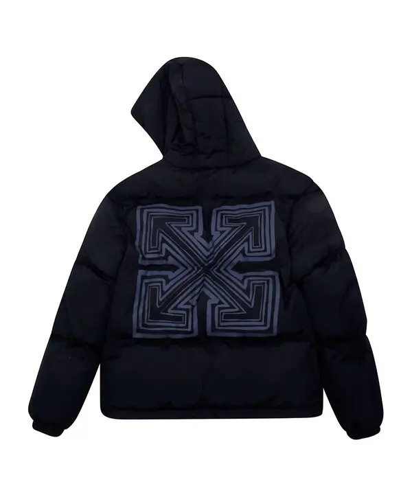Off-White Long-sleeve Hooded Padded Jacket