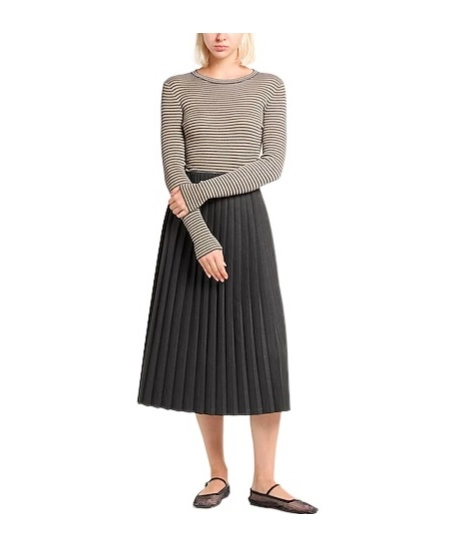 Brunello Cucinelli Striped Metallic Knit Sweater