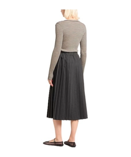 Brunello Cucinelli Striped Metallic Knit Sweater