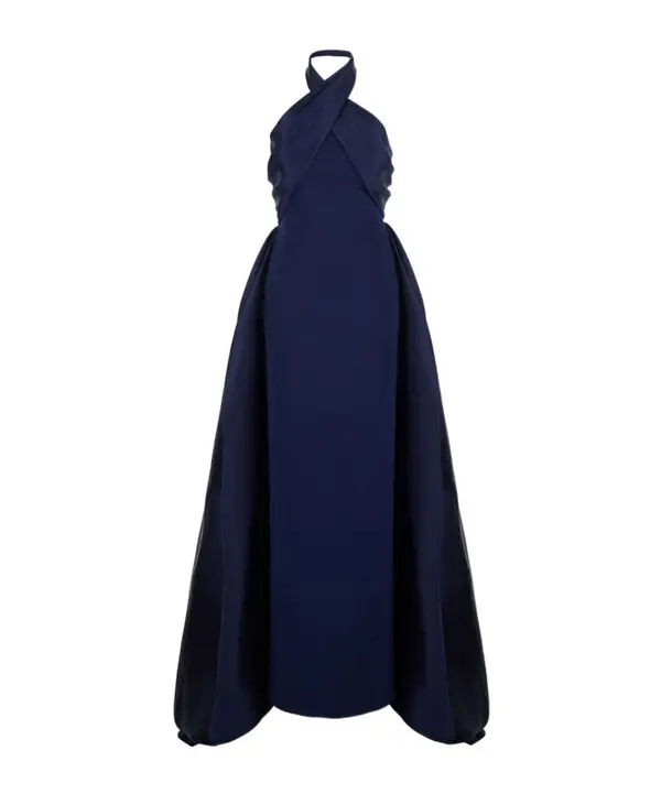 Solace Halterneck Crepe Gown