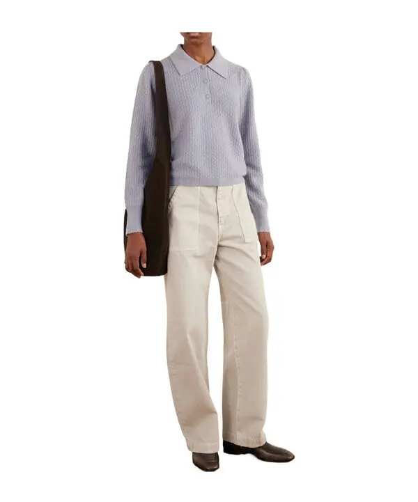 FRAME Cashmere Polo Sweater