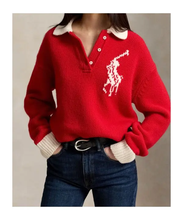 Polo Ralph Lauren Logo-intarsia Wool Sweater