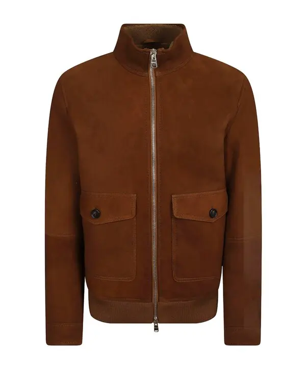 DONDUP Stand-collar Shearling Jacket