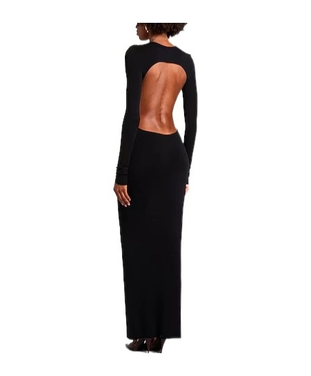 Saint Laurent Solidcolor Knit Dress