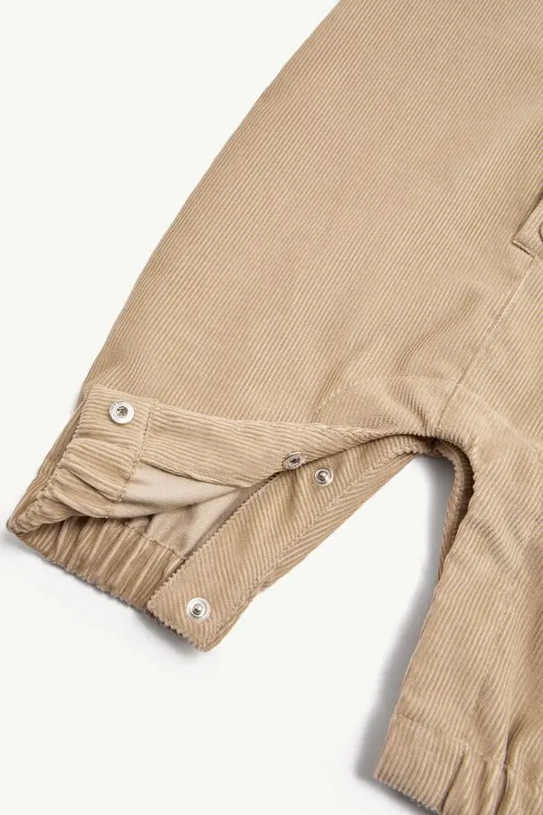 Moncler Corduroy Long Sleeve Baby Grow