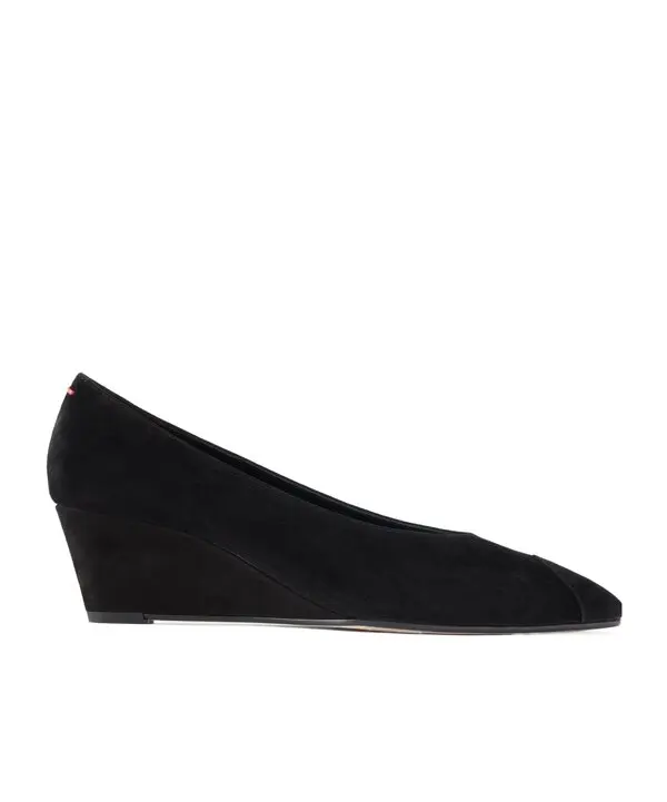AeydĒ Suede Wedge Pumps