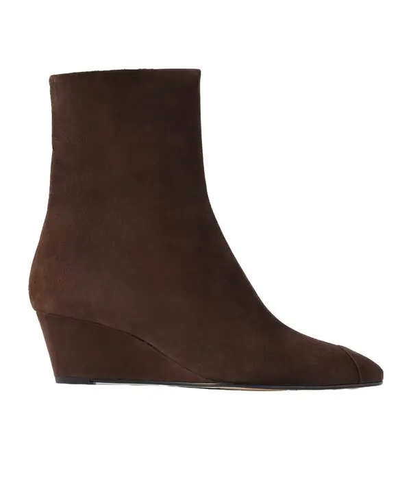 AeydĒ Wedge Suede Ankle Boots