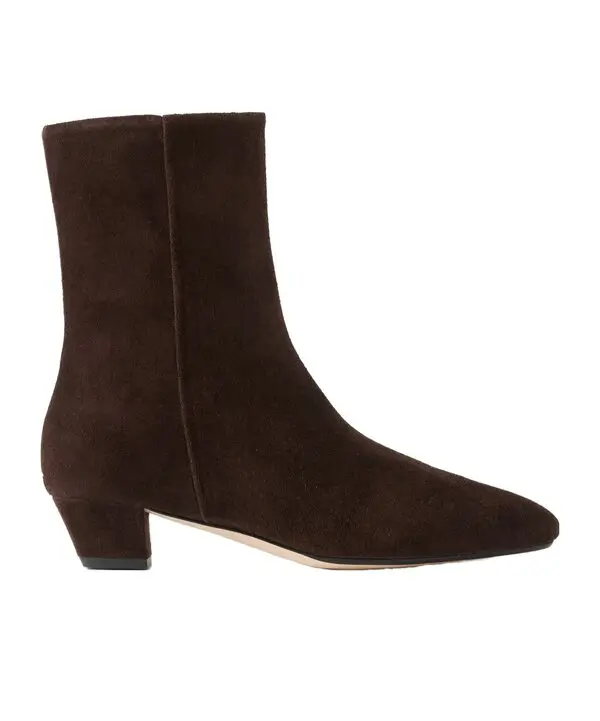 AeydĒ Solid Leather Ankle Boots