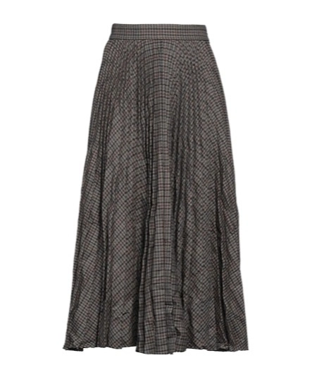 Balenciaga Plaid Pleated Skirt
