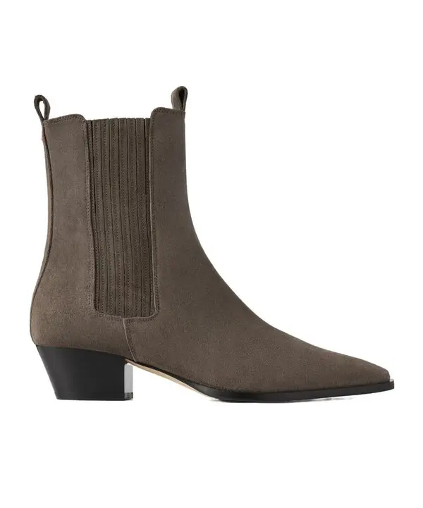 AeydĒ Solid Suede Ankle Boots