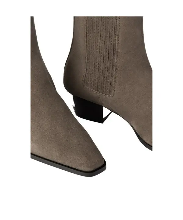 AeydĒ Solid Suede Ankle Boots