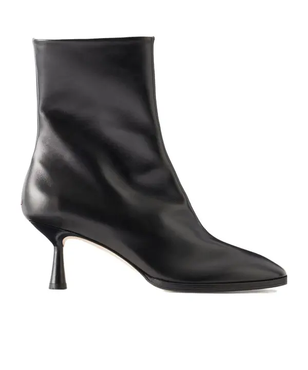 AeydĒ Solid Leather Ankle Boots