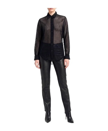 Rag & Bone Velvet Longsleeve Shirt