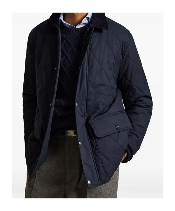Polo Ralph Lauren Diamond-quilted Corduroy-collar Coat