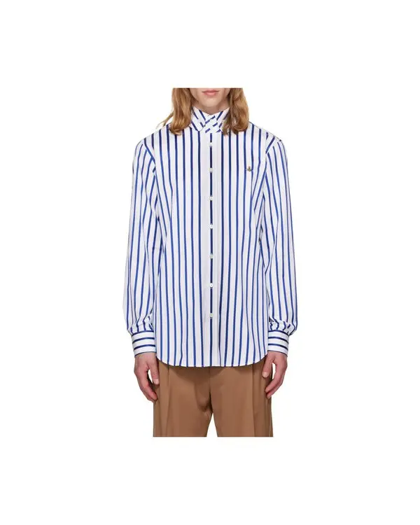 VIVIENNE WESTWOOD Krall Striped Shirt - Blue/white
