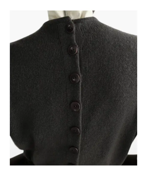 LEMAIRE Reversible Buttoned Sweater In Cashmere