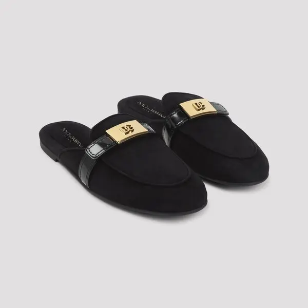 Dolce & Gabbana Dolce Gabbana Logo Plaque Mules