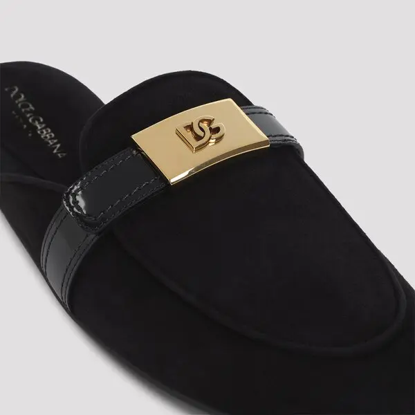 Dolce & Gabbana Dolce Gabbana Logo Plaque Mules