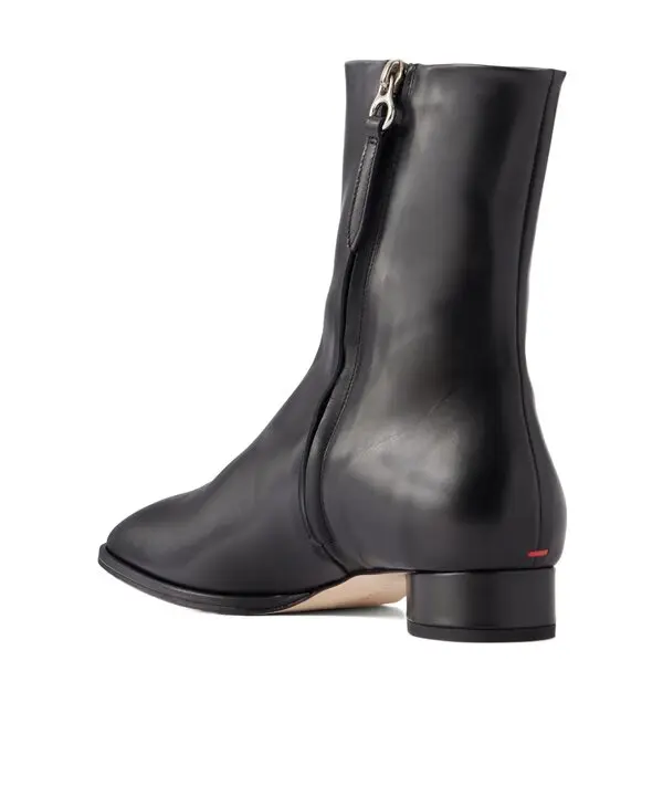 AeydĒ Solid Leather Ankle Boots