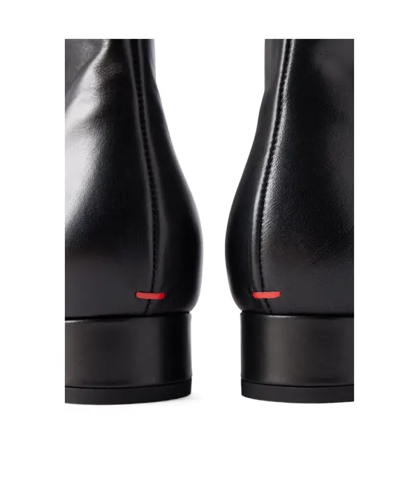 AeydĒ Solid Leather Ankle Boots