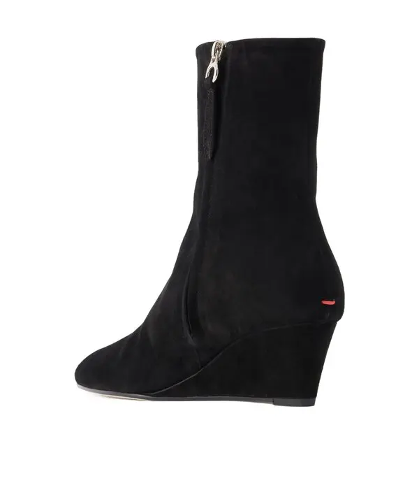 AeydĒ Suede Wedge Ankle Boots