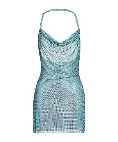 GANNI Colorblocked Dress - Green