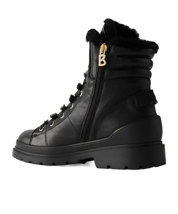 Bogner Embellished Shearling-lined Leather Ankle Boots