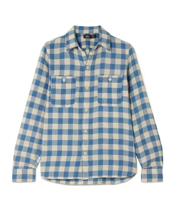 Ralph Lauren Cotton And Linen-blend Shirt - Blue