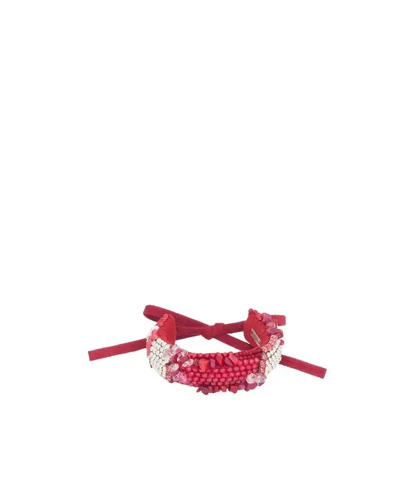 Isabel Marant Étoile Suede Beaded Bracelet - Red