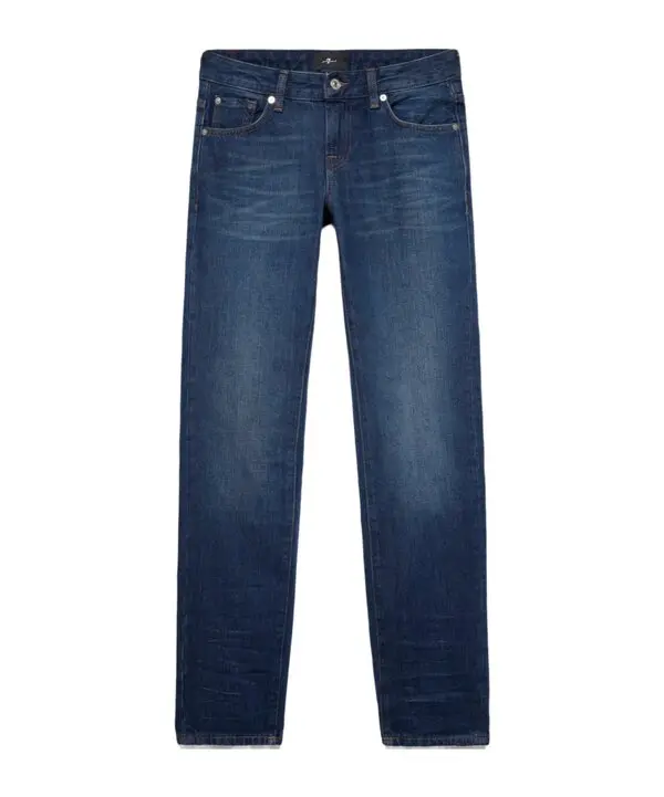 7 For All Mankind High-waisted Jeans - Navy