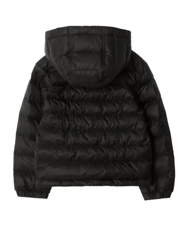 Burberry Checker-tape Hooded Puffer Jacket