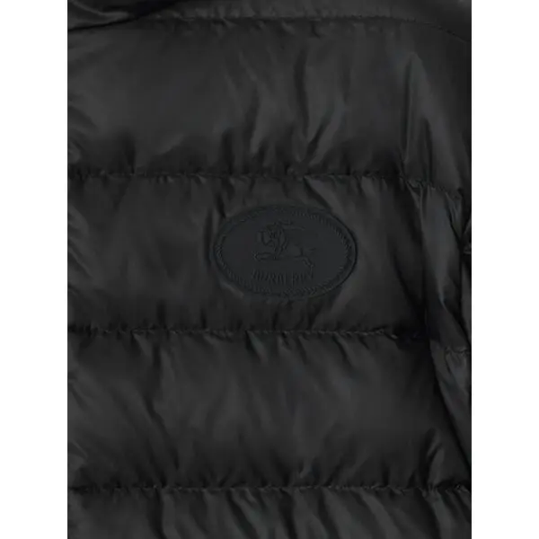 Burberry Checker-tape Hooded Puffer Jacket