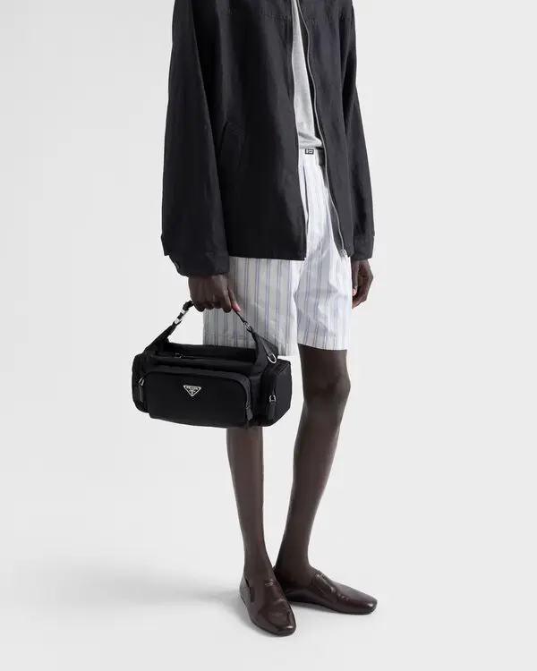 Prada Re-nylon And Saffiano-leather Shoulder Bag