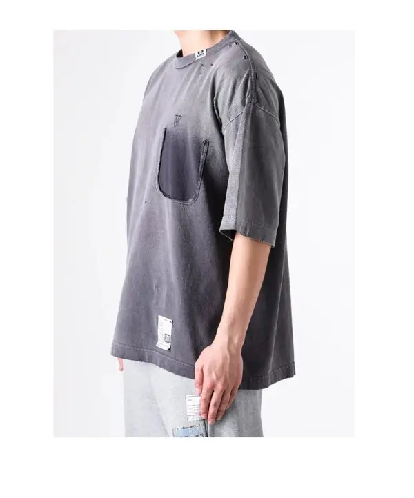 Mihara Yasuhiro Sun Faded Like T-shirt - Black