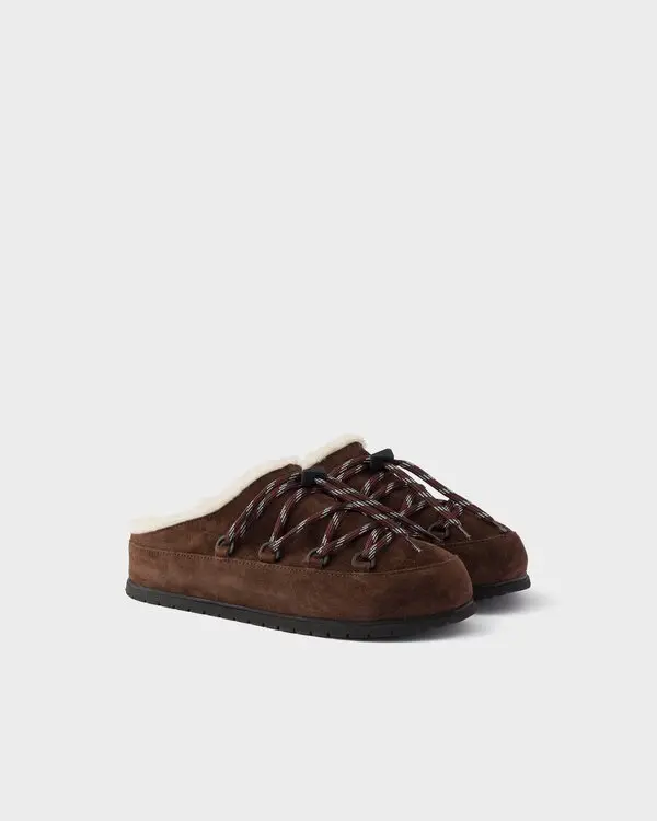 Prada Suede Mules