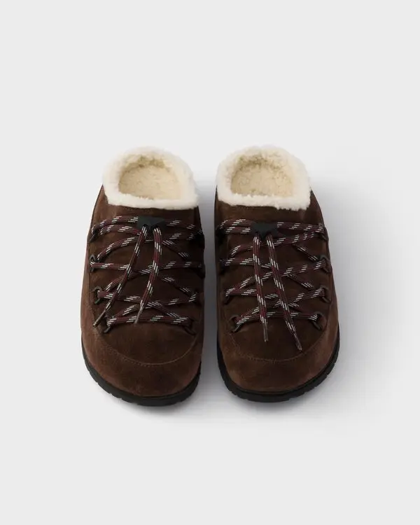 Prada Suede Mules