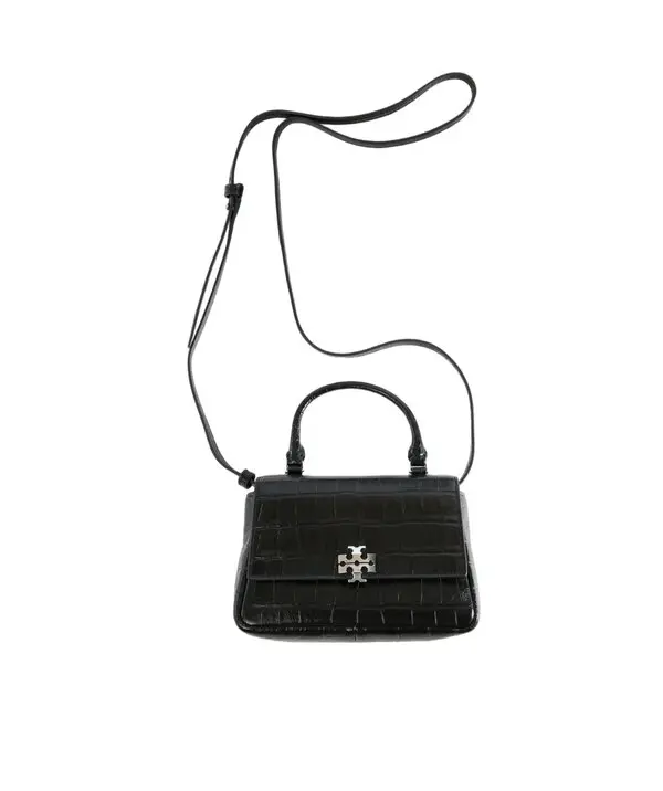 Tory Burch Charlie Embossed Crocodile-print Shoulder Bag