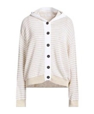 Brunello Cucinelli Striped Metallic Lightweight Sweater