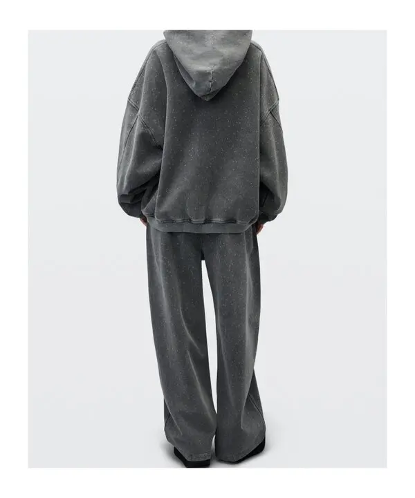 Alexander Wang Mid-rise Oversized Sweatpants W/ All-over Hotfix