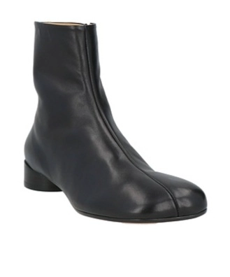MAISON MARGIELA Simple Leather Ankle Boots