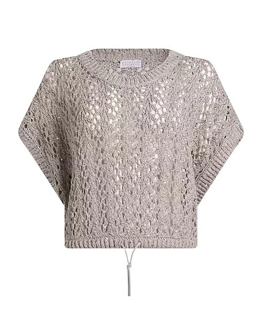 Brunello Cucinelli Solidcolor Sleeveless Knit Top