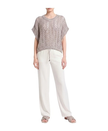 Brunello Cucinelli Solidcolor Sleeveless Knit Top