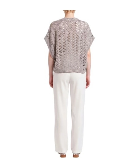 Brunello Cucinelli Solidcolor Sleeveless Knit Top