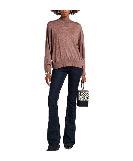 Brunello Cucinelli Metallic Knit Top