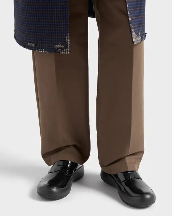 Prada Brushed Leather Loafers