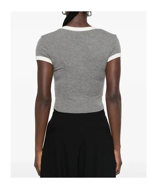 VIVIENNE WESTWOOD Orb Embroidered Cropped T-shirt