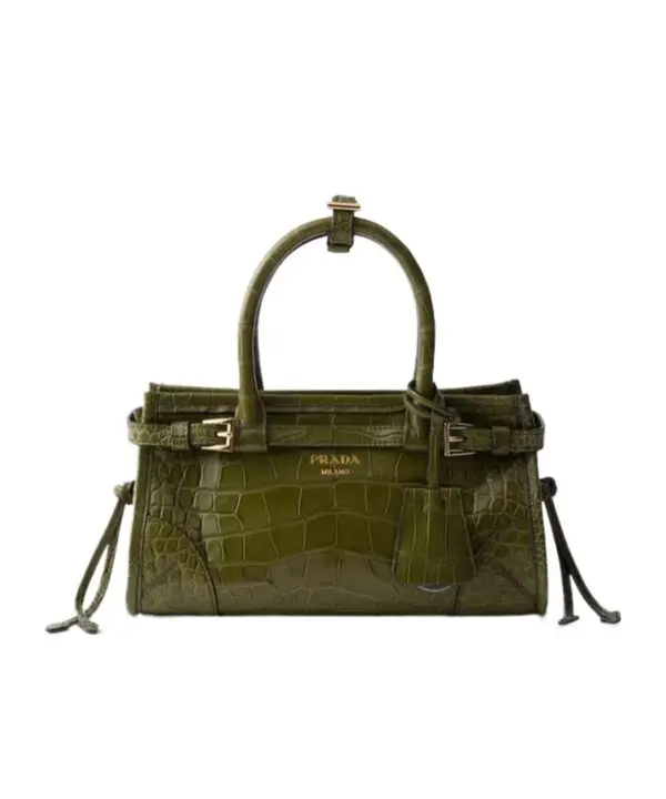 Prada Bonnie Small Crocodile Leather Handbag